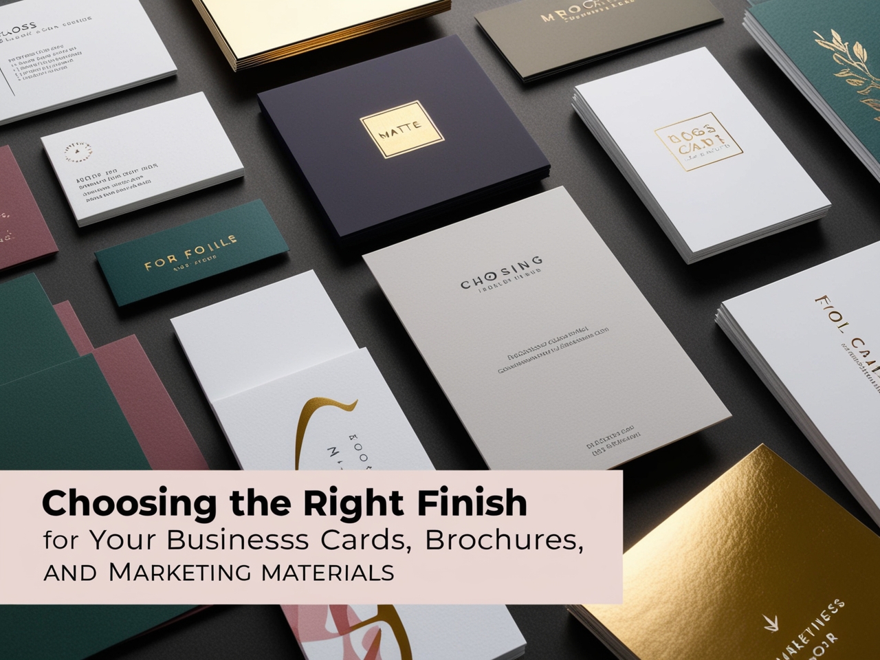 Choosing the Right Finish for Business Cards, Brochures, and Marketing ...