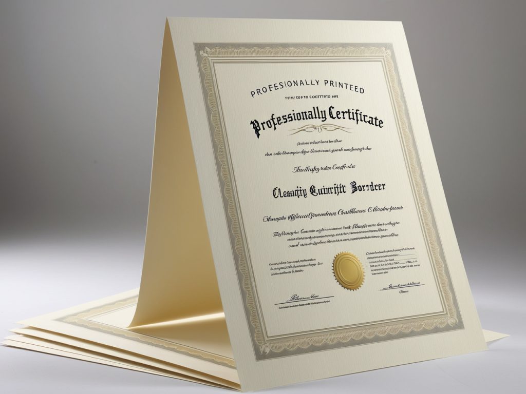 Custom Certificate Printing | Singapore Gifts & Event Printing