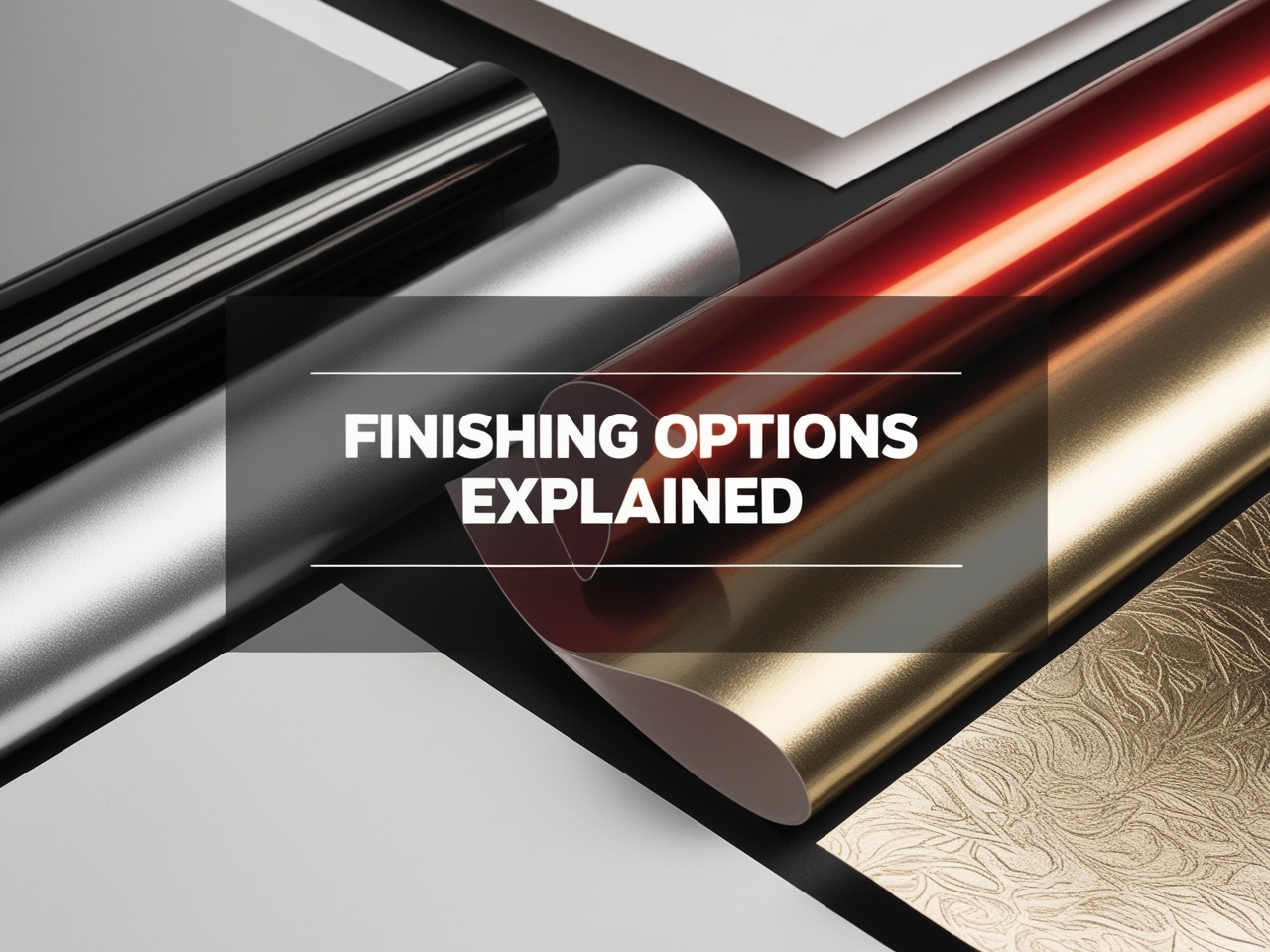 Finishing Options Explained: Lamination, Spot UV, Foil Stamping, and More