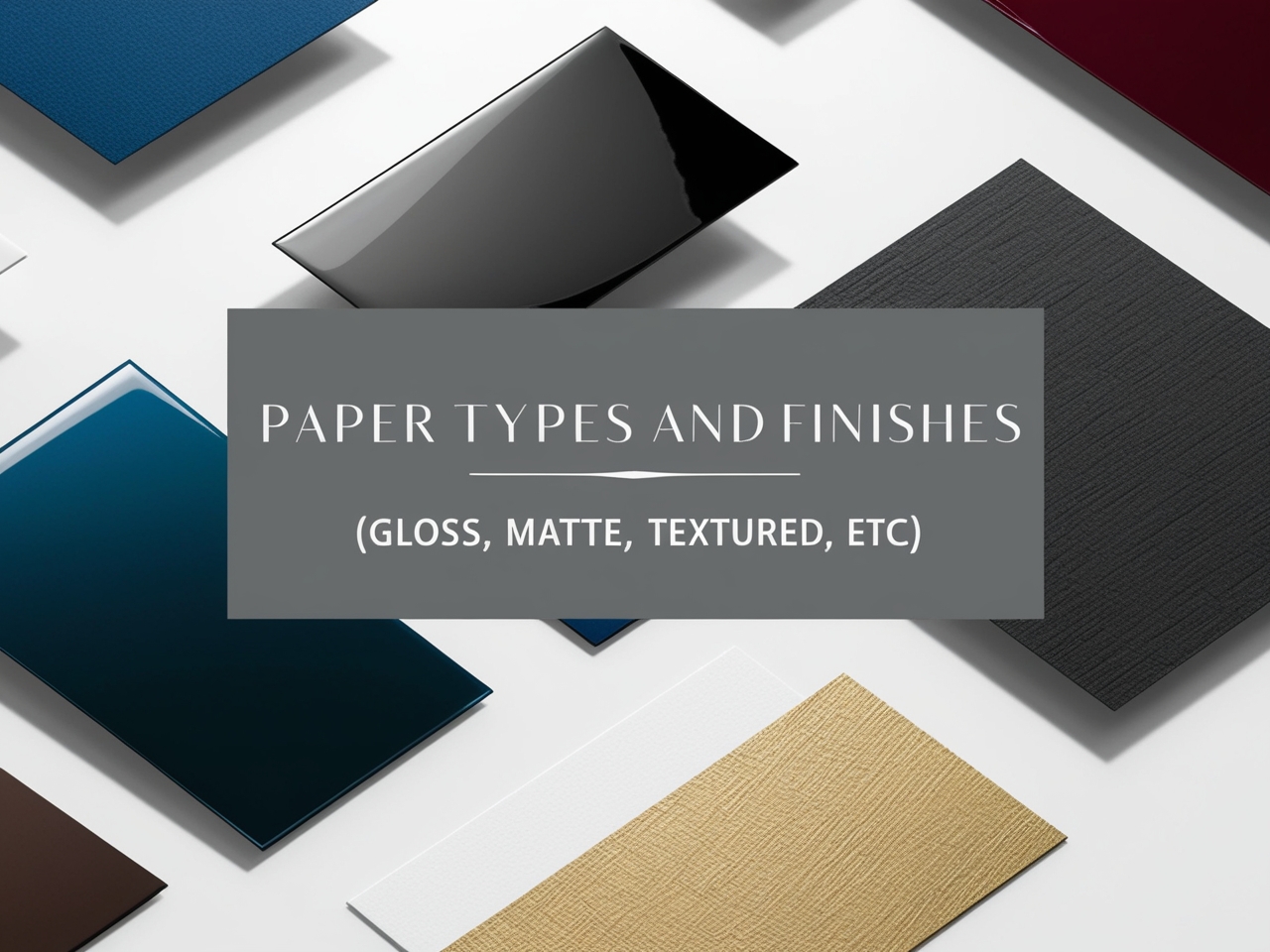 Guide to Paper Types and Finishes: Gloss, Matte, Textured, and More