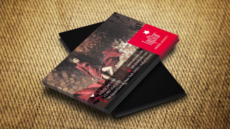 Modeling Scout Business Card Template - Printing.com.sg